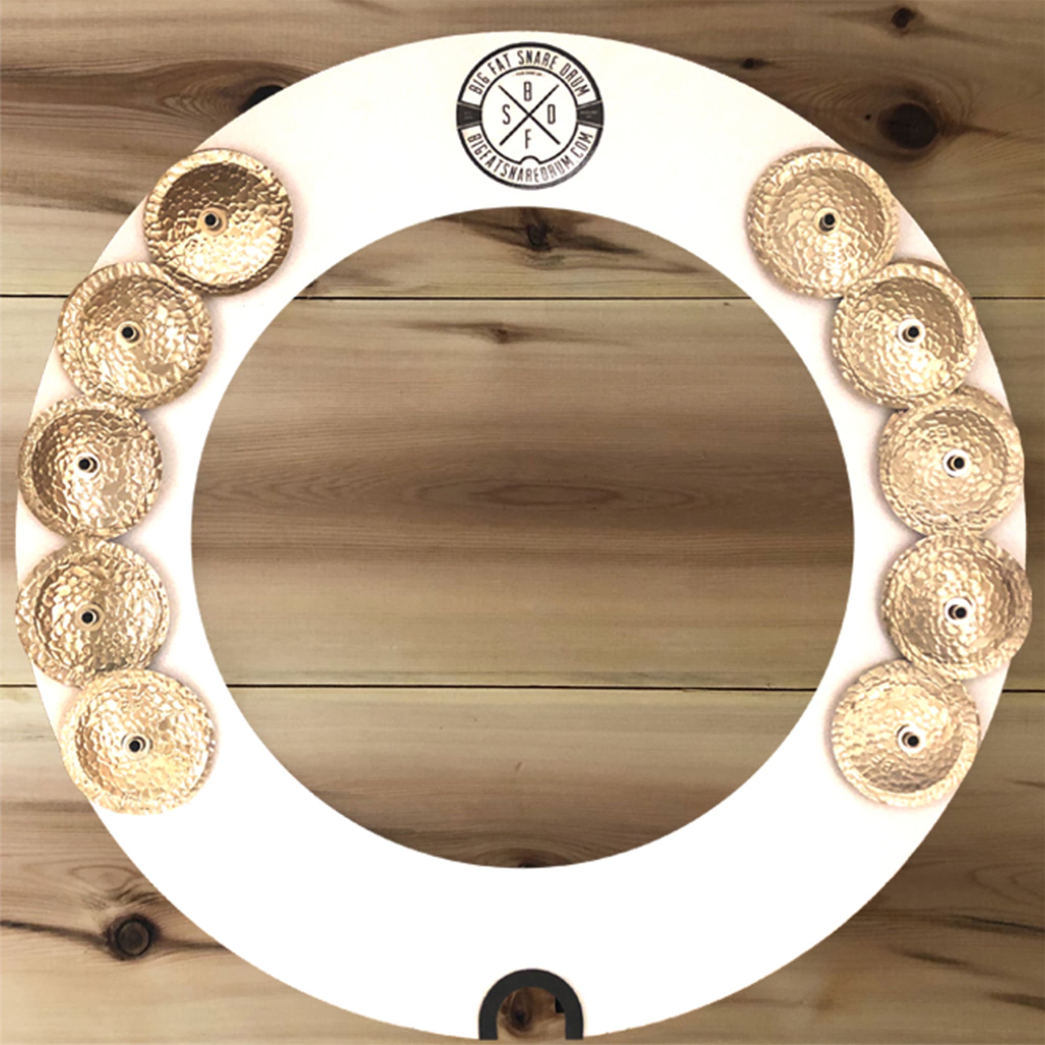 Big Fat Snare Drum Halo Ring With White Copper Jingles | Big Bang ...