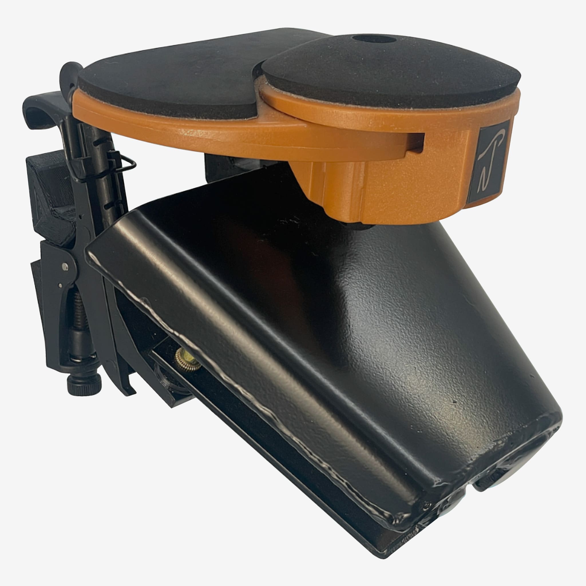 Native Tongue Percussion RhymBell Hand-Drum Hoop Mounted Cowbell With ...
